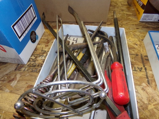 Flat Box of Punches, Small Pry Bars, Etc. (Main Shop) | Online Auctions ...