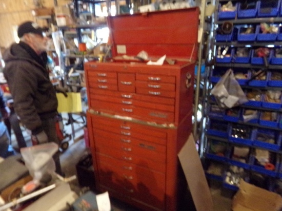 Mac Tools 2 Pc. Tool Box with 8 Drawer Rolling Base Cabinet, 10 Drawer ...
