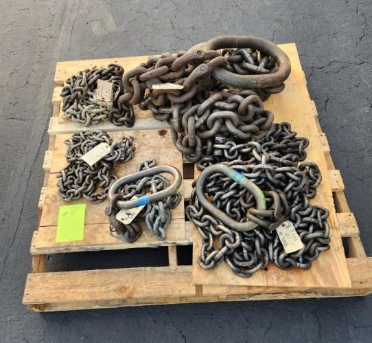 PALLET W/ASSORTED HEAVY DUTY CHAIN | Proxibid