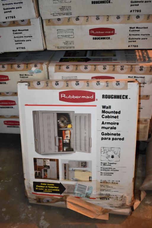 (2) RUBBERMAID ROUGHNECK WALL MOUNT ARMOIRE | Proxibid