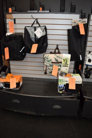 PORTABLE (WHEELED) WOOD TWO SIDED DISPLAY UNIT WITH | Industrial ...