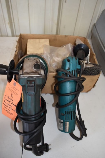 (2) MAKITA CORDED ANGLE GRINDERS, MODELS 9524NB AND | Online Auctions ...
