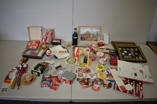 BOX WITH MISC. ITMES MOSTLY COCA-COLA | Online Auctions | Proxibid