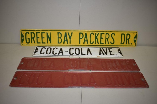 (3) REPRODUCTION STREET SIGNS ADVERTISING | Online Auctions | Proxibid