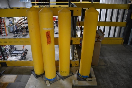 (4) YELLOW PLASTIC SAFETY GUARD POSTS, 45" HIGH, UPSTAIRS WEST ...