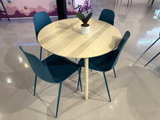 IKEA LISABO TABLE, NATURAL WOOD, ROUND TABLE TOP 41-1/2" DIAMETER X 29 ...