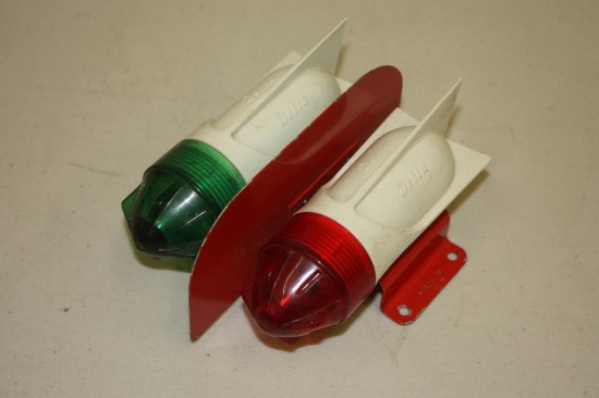 VINTAGE 1950'S DELTA TORPEDO ROCKET RED GREEN BOAT TAIL LIGHTS | Online ...