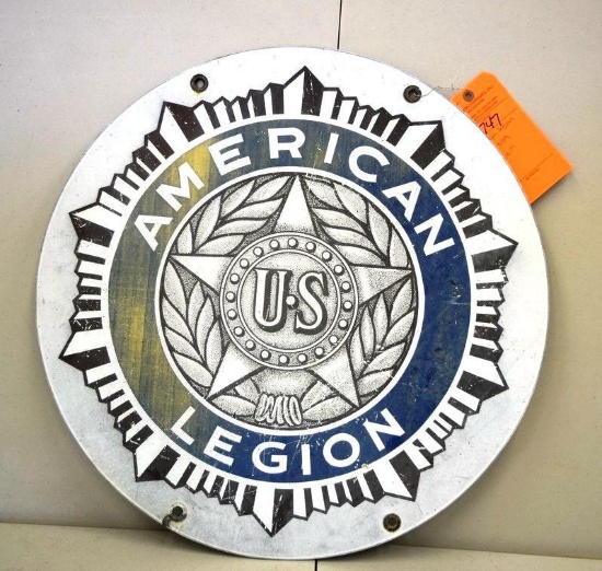 AMERICAN LEGION US SIGN, 24 IN DIA. TIN | Industrial Machinery ...