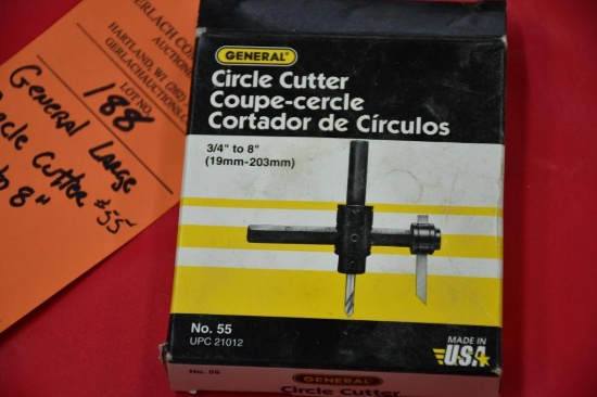 GENERAL LARGE CIRCLE CUTTER #55, 3/4" TO 8" | Industrial Machinery ...