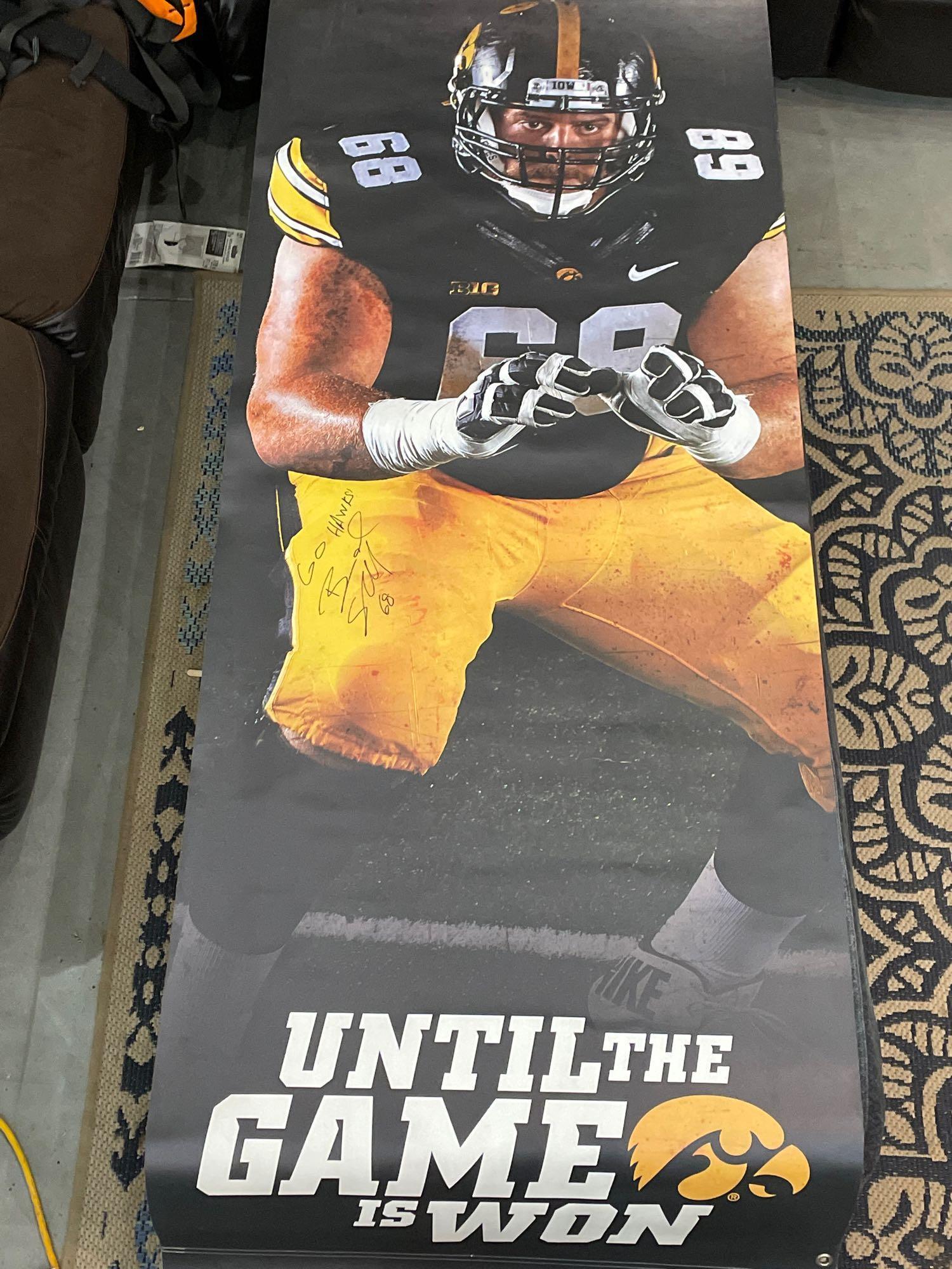 Brandon Scherff Autographed double sided banner | Proxibid