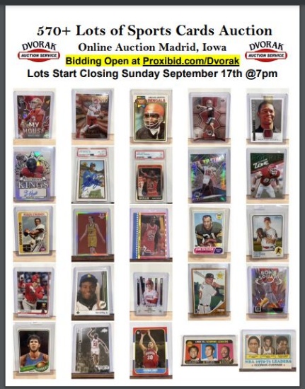 Dvorak Auction Auction Catalog - Day 1-570+ Lots of Sports Cards! 1940s ...
