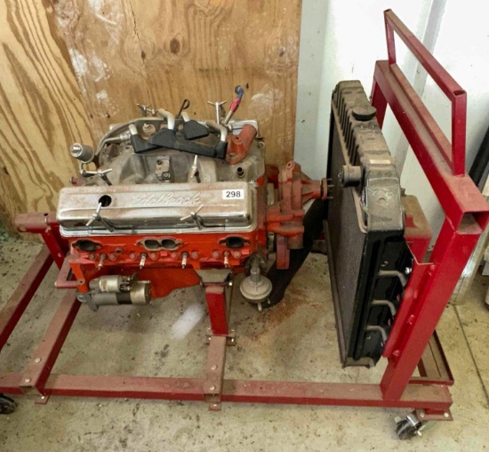 Chevrolet 327 Small Block V8 Engine on Run Stand | Online Auctions ...