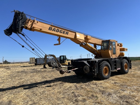 Badger 55 Ton Rough Terrain Crane | Heavy Construction Equipment Cranes ...