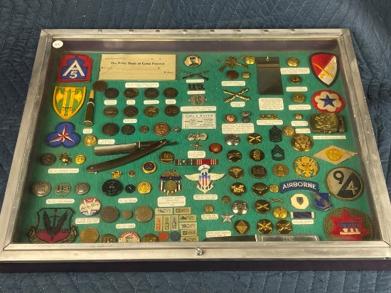 U.S. war collectible memento display case | Guns & Military Artifacts ...
