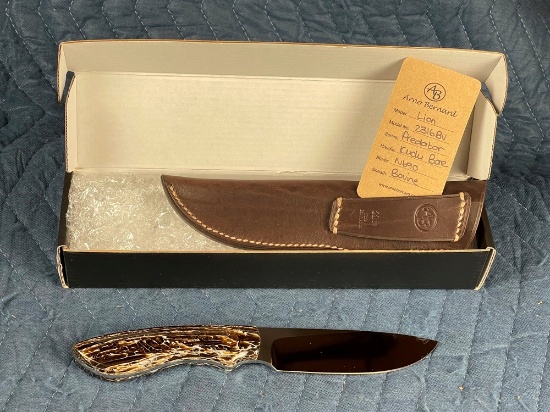 Arno Bernard knives Lion — brown kudu bone | Guns & Military Artifacts ...