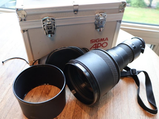 Large Sigma APO AF 500mm 1:4.5 Camera Lens | Art, Antiques ...