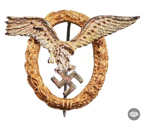 Original Luftwaffe Pilot/Observer Badge - WWII Germany | Guns ...