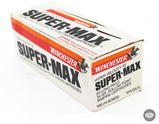 Brick of Winchester Hyper Velocity .22LR 34gr. HP Ammunition-500rds ...