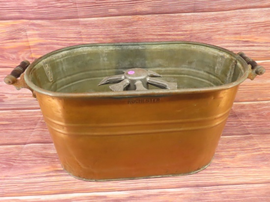 Copper Boiler with Clothes Washing Insert | Estate & Personal Property ...