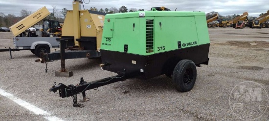 SULLAIR 375 CA3 375 CFM PORTABLE AIR COMPRESSOR SN: 201205070056 ...