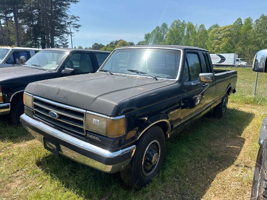 1990 FORD F-250 XLT LARIAT EXTENDED CAB 4X2 PICKUP VIN ...