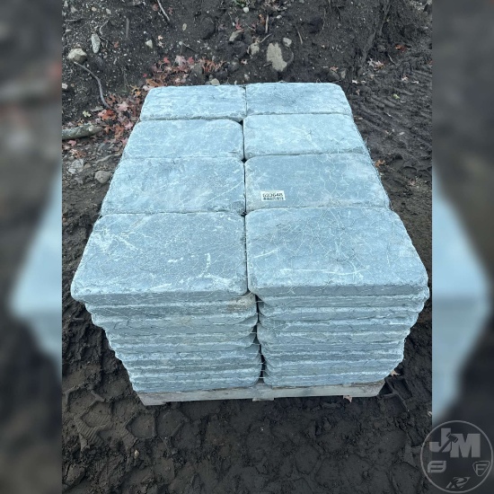 PALLET OF BLUE STONE PAVERS | Heavy Construction Equipment Building ...