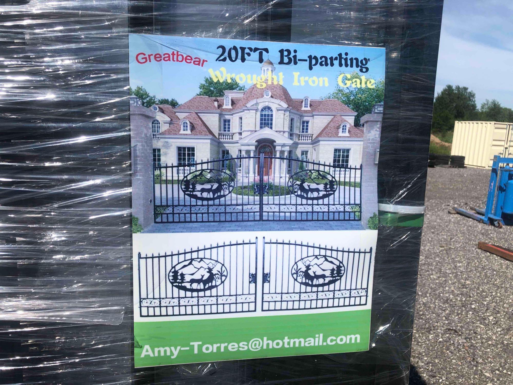 New 20' Iron Gate with Deer Logo | Proxibid