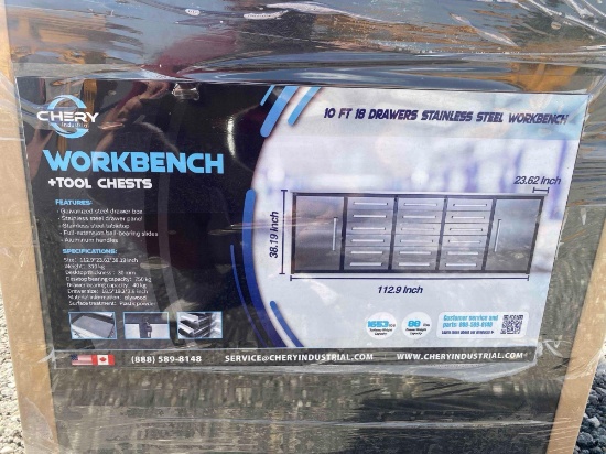 New Chery Industrial Work Bench Toolbox | Online Auctions | Proxibid