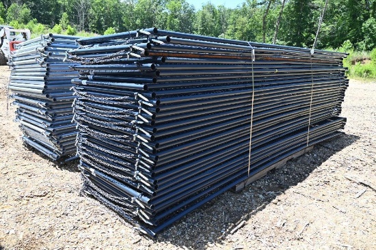 16' Blue Wire Mesh Gate | Farm Equipment & Machinery Livestock Supplies ...