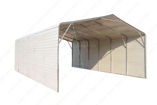 New 20' x 30' All Steel Carport w/Enclosed Sidewalls | Estate ...