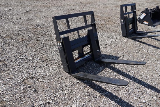 New Mini Skid Steer Wolverine Pallet Fork Attachment | Heavy ...