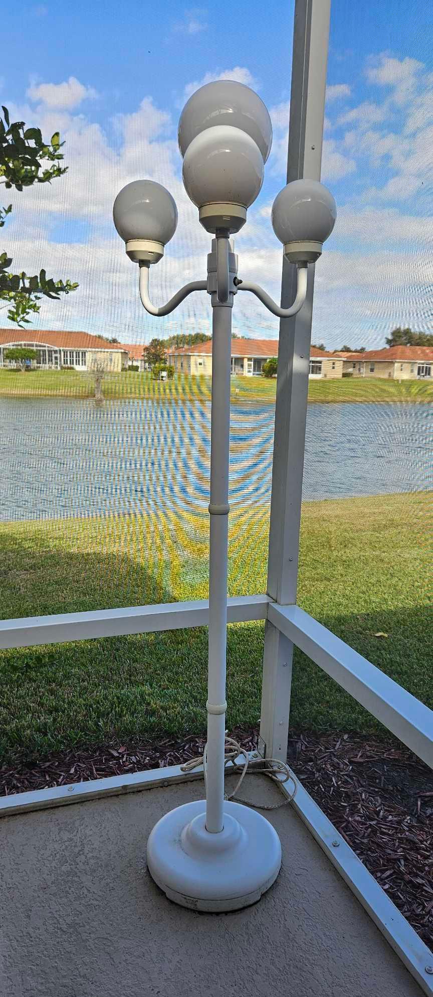 (1 of 2) 4-GLOBE EUROPEAN LAMP POST LIGHT, 6 ft. | Proxibid