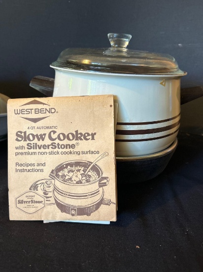 West Bend Slow Cooker with Silverstone, with recipes and instructions ...