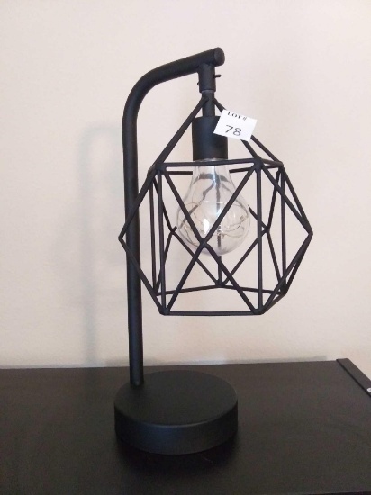 Industrial Vintage Table Desk Lamp Base Metal Frame Cage for Home ...