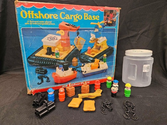 VTG FISHER PRICE OFFSHORE CARGO BASE In Box with Accessories | Online ...