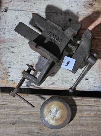 Vintage Emco 13 Bench Vise Anvil Combo Solid | Online Auctions | Proxibid