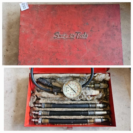 Snap on Compression Gauge Set up to 250 PSI | Online Auctions | Proxibid
