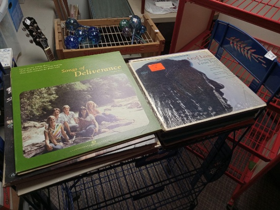 Large Stack of Vinyl Albums including Chuck Berry, Bob Seger, The Cars ...