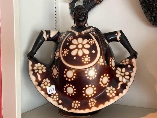 SIGNED Chulucanas pottery Figure, from the Valley of Peru | Art ...