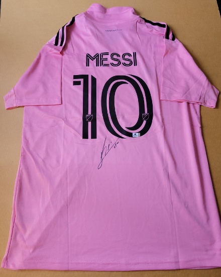 Lionel Messi Inter Miami FC Autographed 2023-24 Adidas Home Soccer ...