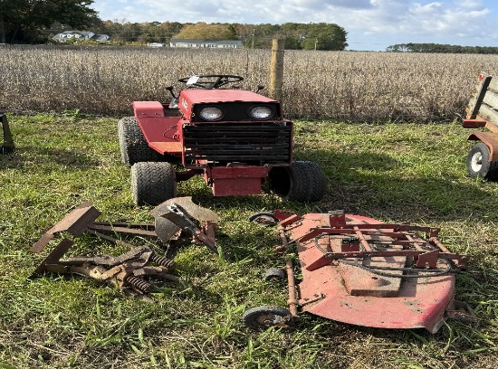 Farmall cub with lawn mower deck, dics and shanks | Online Auctions ...