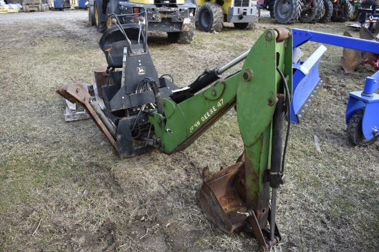 John Deere 47 3 Point Backhoe Attachment | Online Auctions | Proxibid