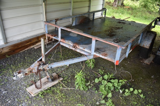 Homemade Tilt Deck Equipment Trailer | Online Auctions | Proxibid