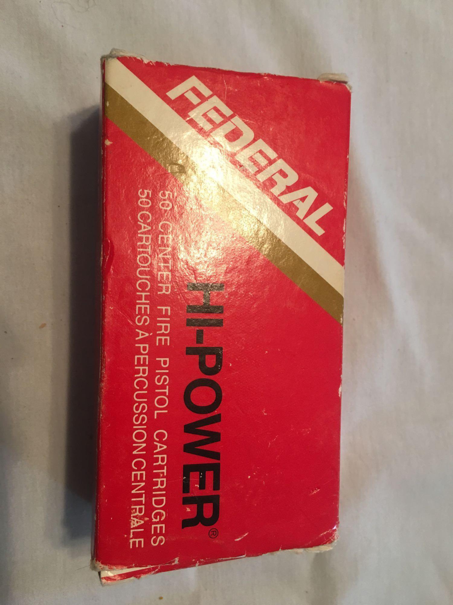 Federal Hi Power 50 Center Fire Pistol Cartridges | Proxibid