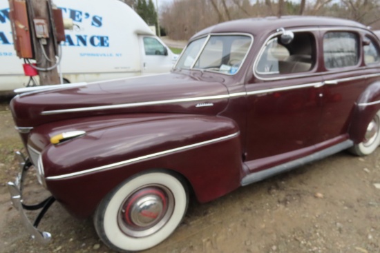 1941 MERCURY SEDAN MODEL 19A 4 DOOR W. SUICIDE DOORS- 8,976 MILES ...