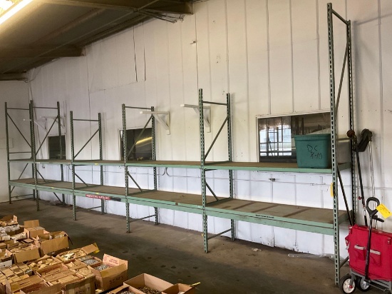 SECTIONS OF PENCO PALLET RACK WITH SOLID METAL SHELVES 30" WIDE, 72 ...