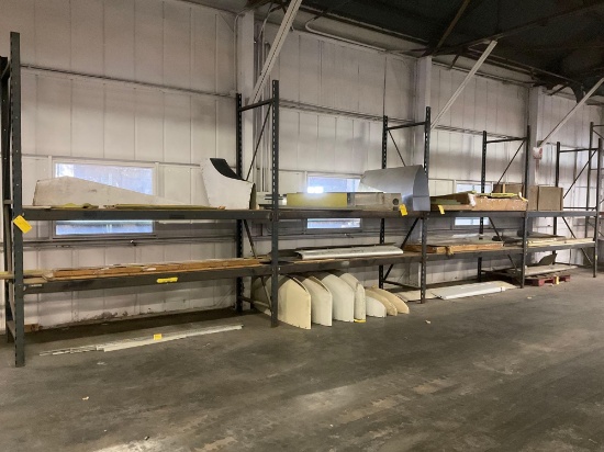 SECTION OF STURDI-BILT STYLE PALLET RACK WITH SHELVES 38" WIDE, 108 ...