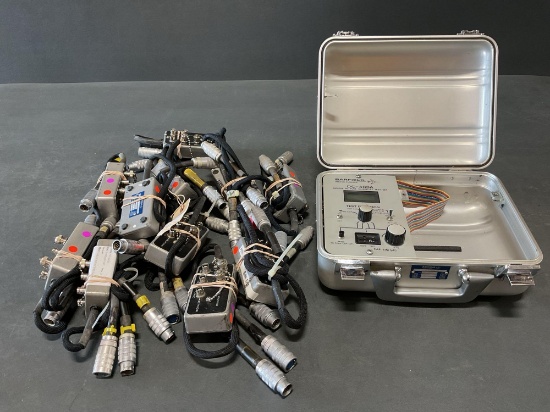 (LOT) BARFIELD DC-400A DIGITAL FUEL QTY TEST SET (CORRODED BATTERIES ...