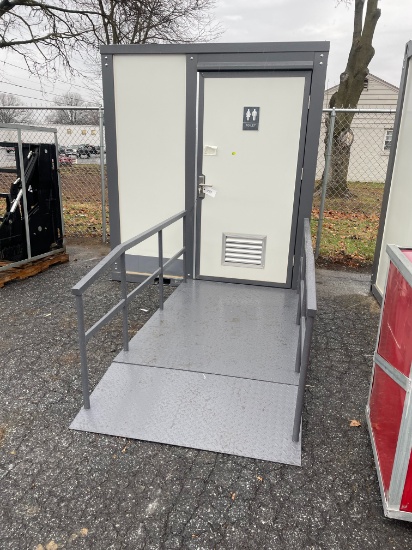 New Bastone Portable Handicap Toilet W/ Ramp | Heavy Construction ...