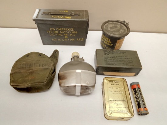 TRAY LOT OF U.S. MILITARY ARTIFACTS | Guns & Military Artifacts ...